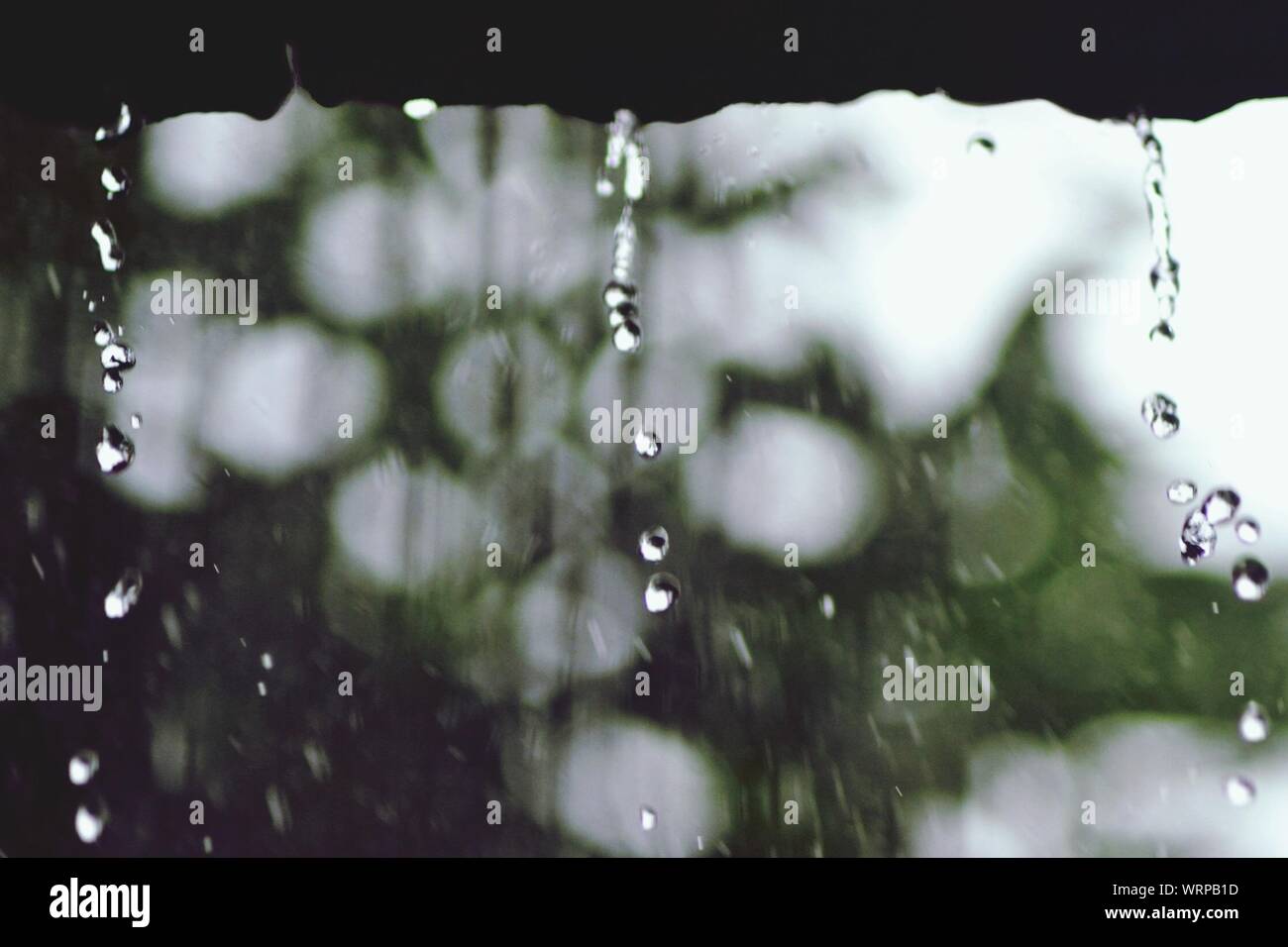 Rain falling from roof hi-res stock photography and images - Alamy