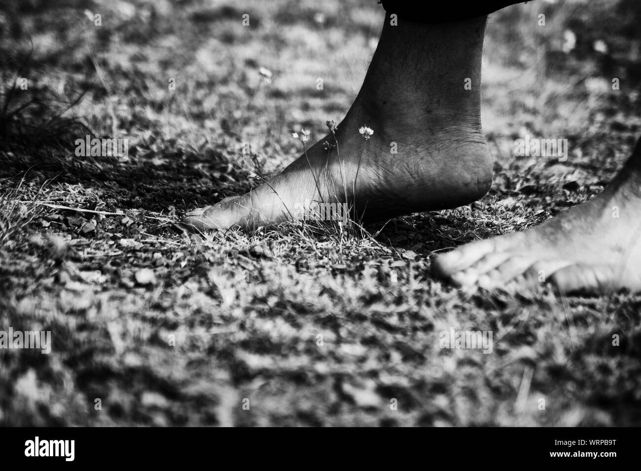 Barefoot man hi-res stock photography and images - Alamy