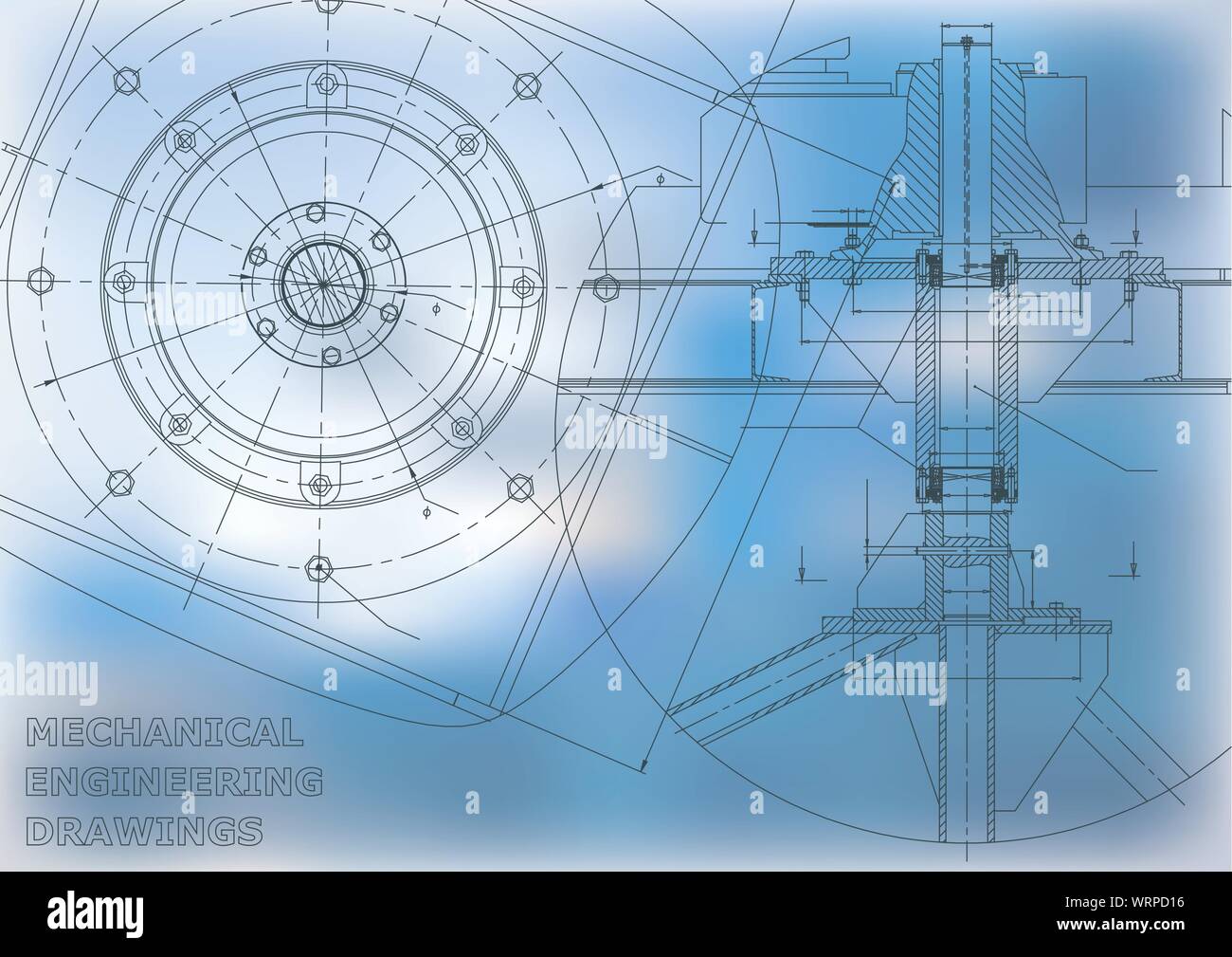 Mechanical engineering drawings. Vector Stock Vector Image & Art - Alamy