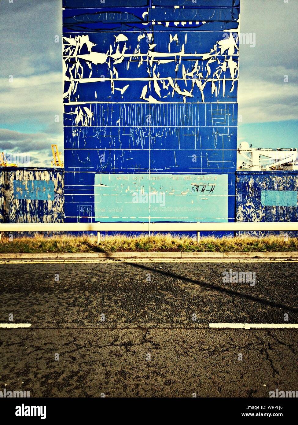 Hoarding road hi-res stock photography and images - Alamy