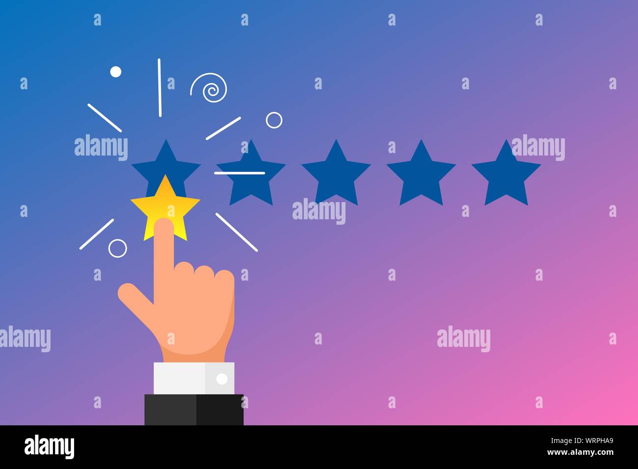 Online feedback reputation bad quality customer review concept flat ...