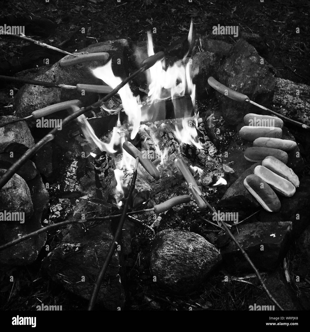 High temperature fire Black and White Stock Photos & Images - Alamy