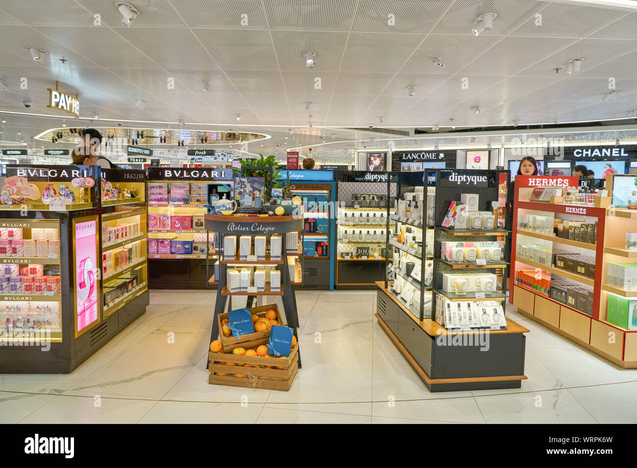 HONG KONG, CHINA - CIRCA APRIL, 2019: Atelier Cologne fragrances on ...