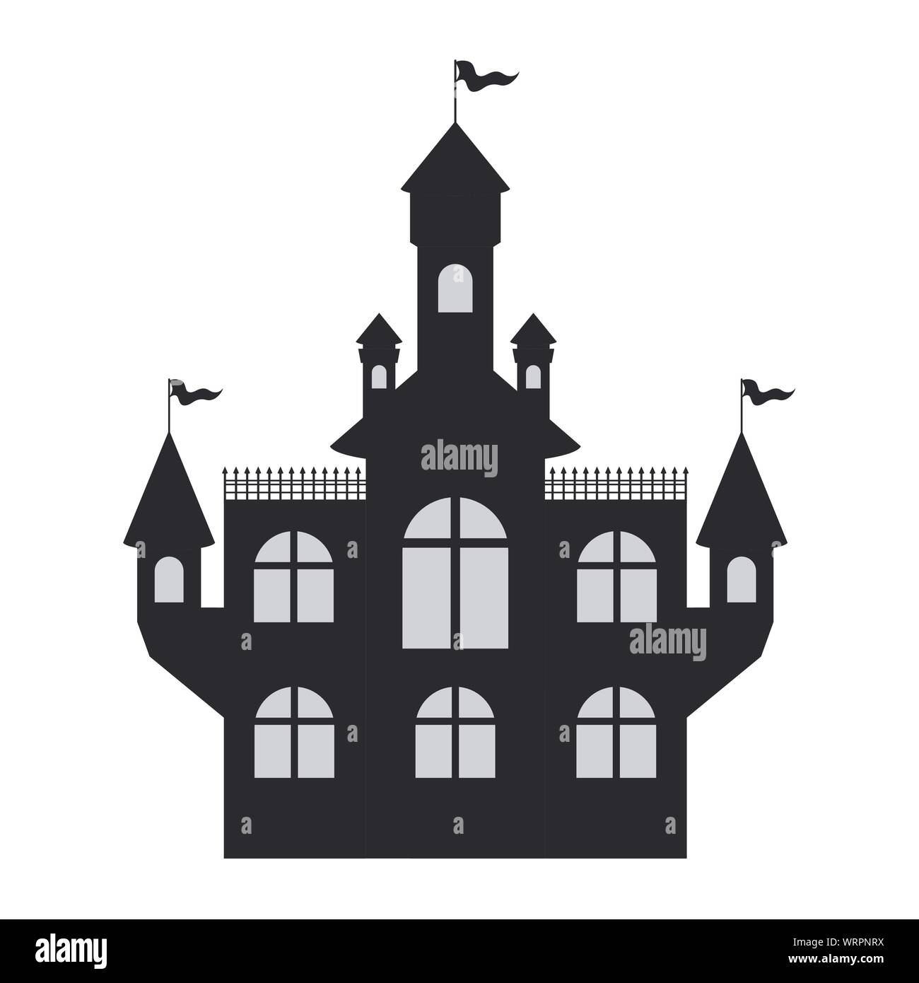 Spooky castle scary tower Cut Out Stock Images & Pictures - Alamy