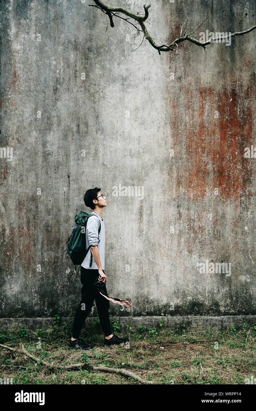 Full Length Of Man Walking Outdoors Stock Photo - Alamy