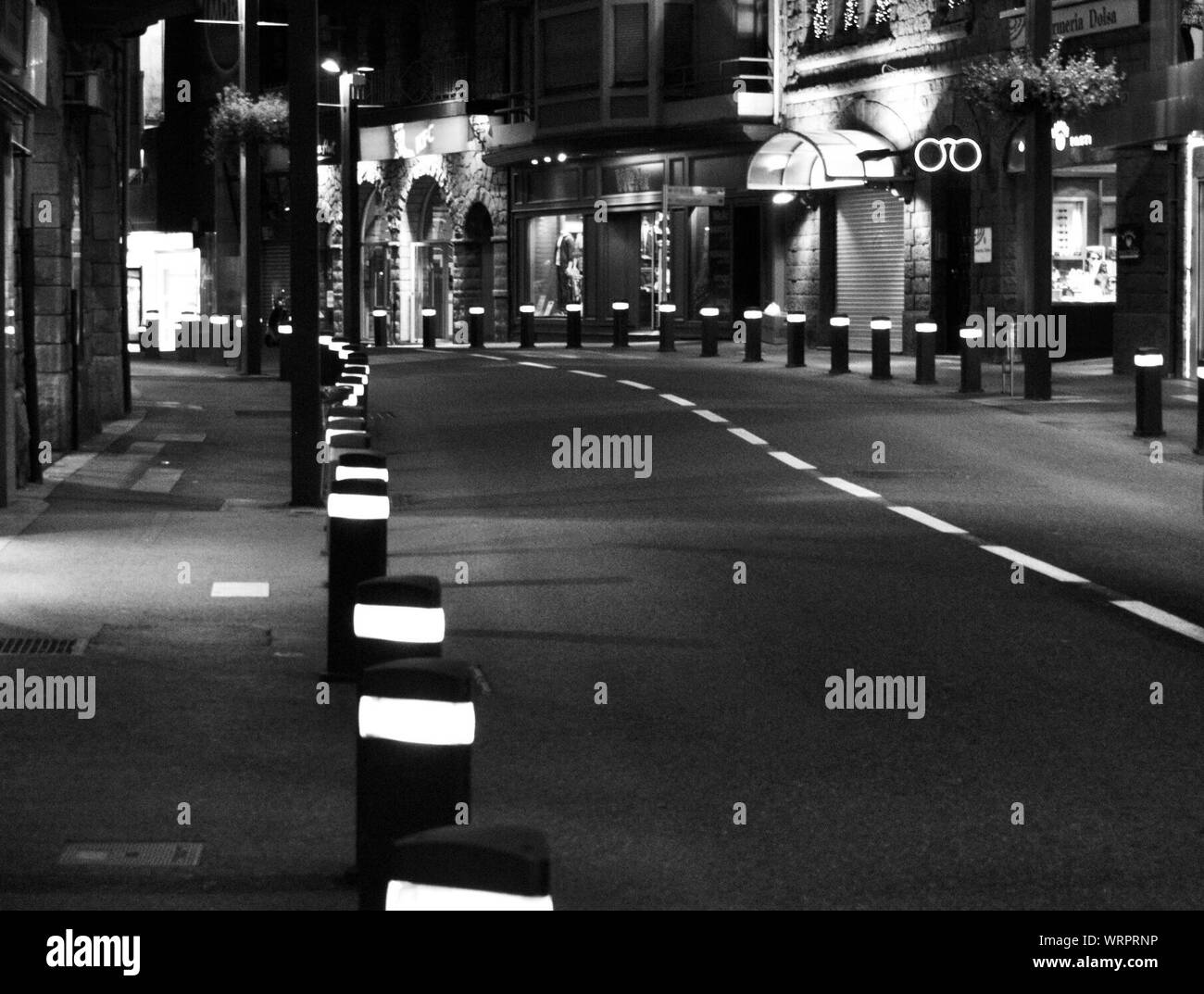 Do not remove bollard Black and White Stock Photos & Images - Alamy