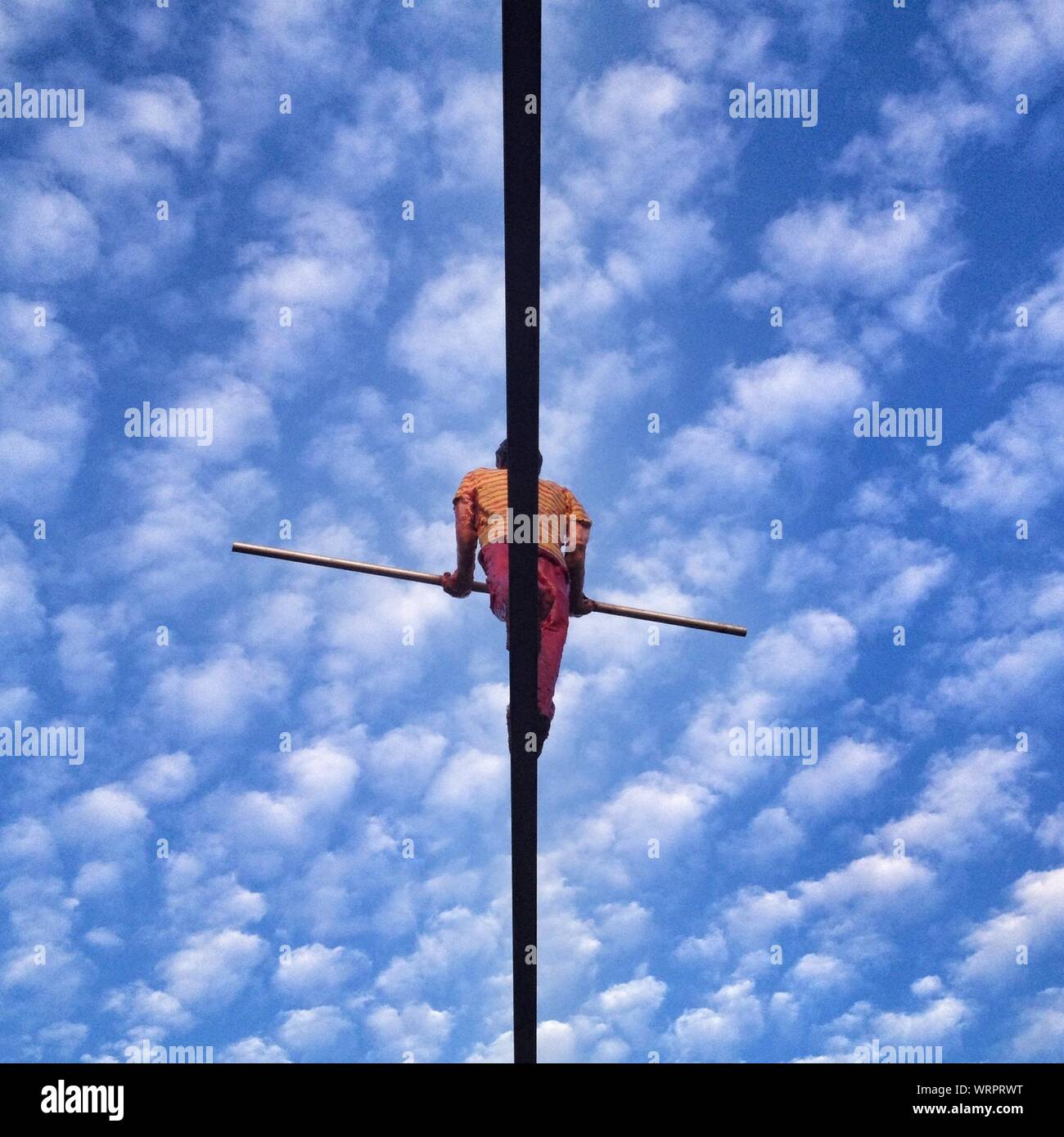 Man Walking On Rope Stock Photo - Alamy
