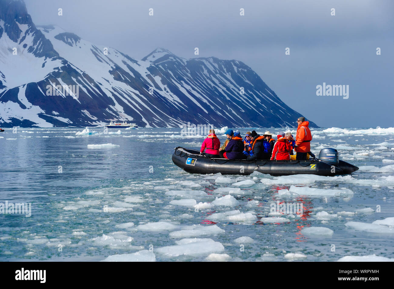 Tourists from the National Geographic Explorer cruise ship on ...