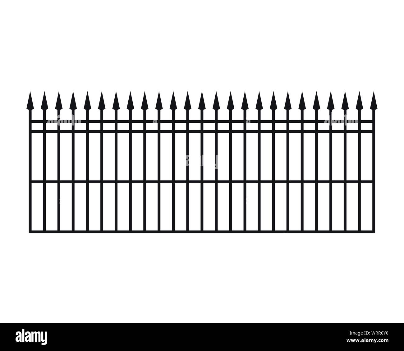 Iron railings wrought iron Stock Vector Images - Alamy