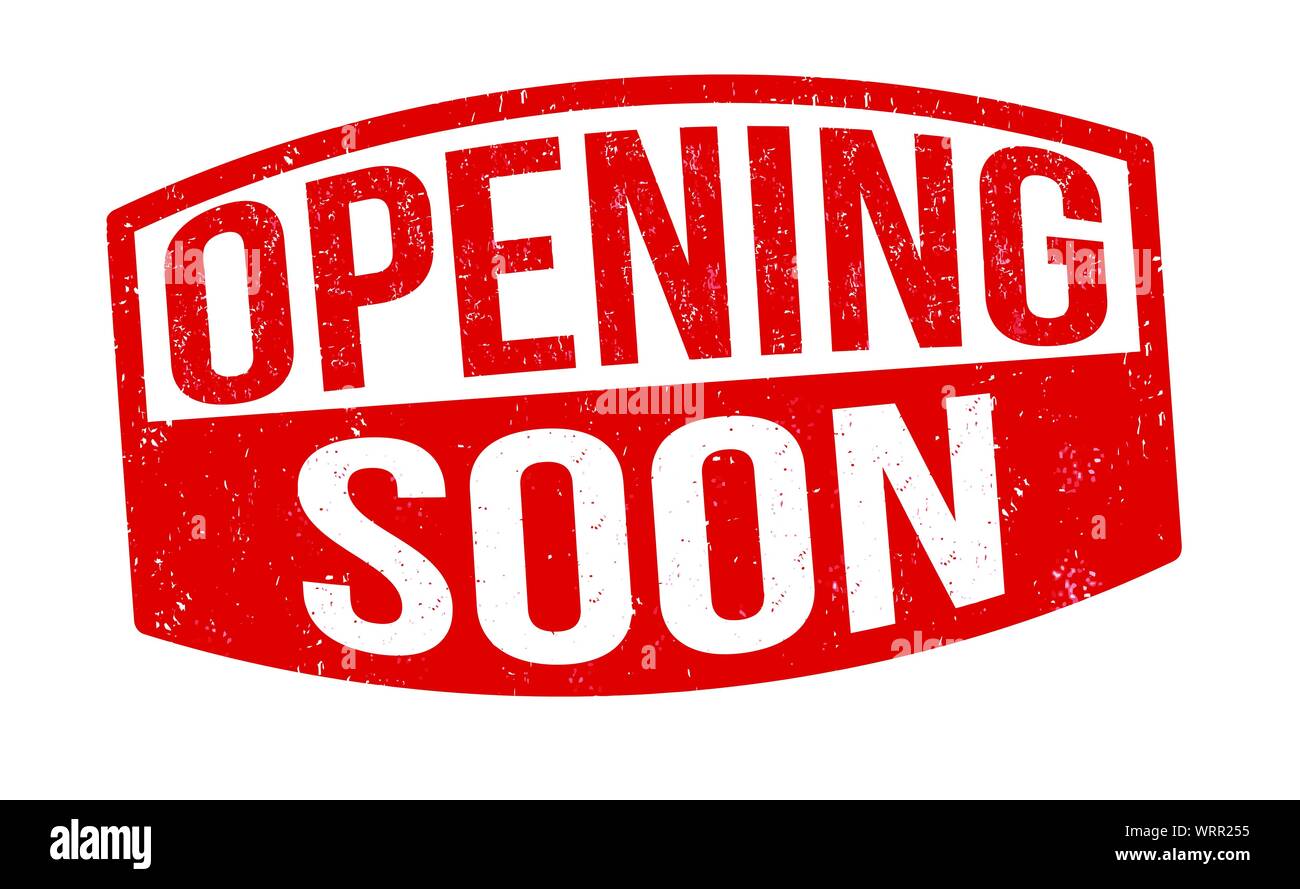 Opening shortly sign Stock Vector Images - Alamy