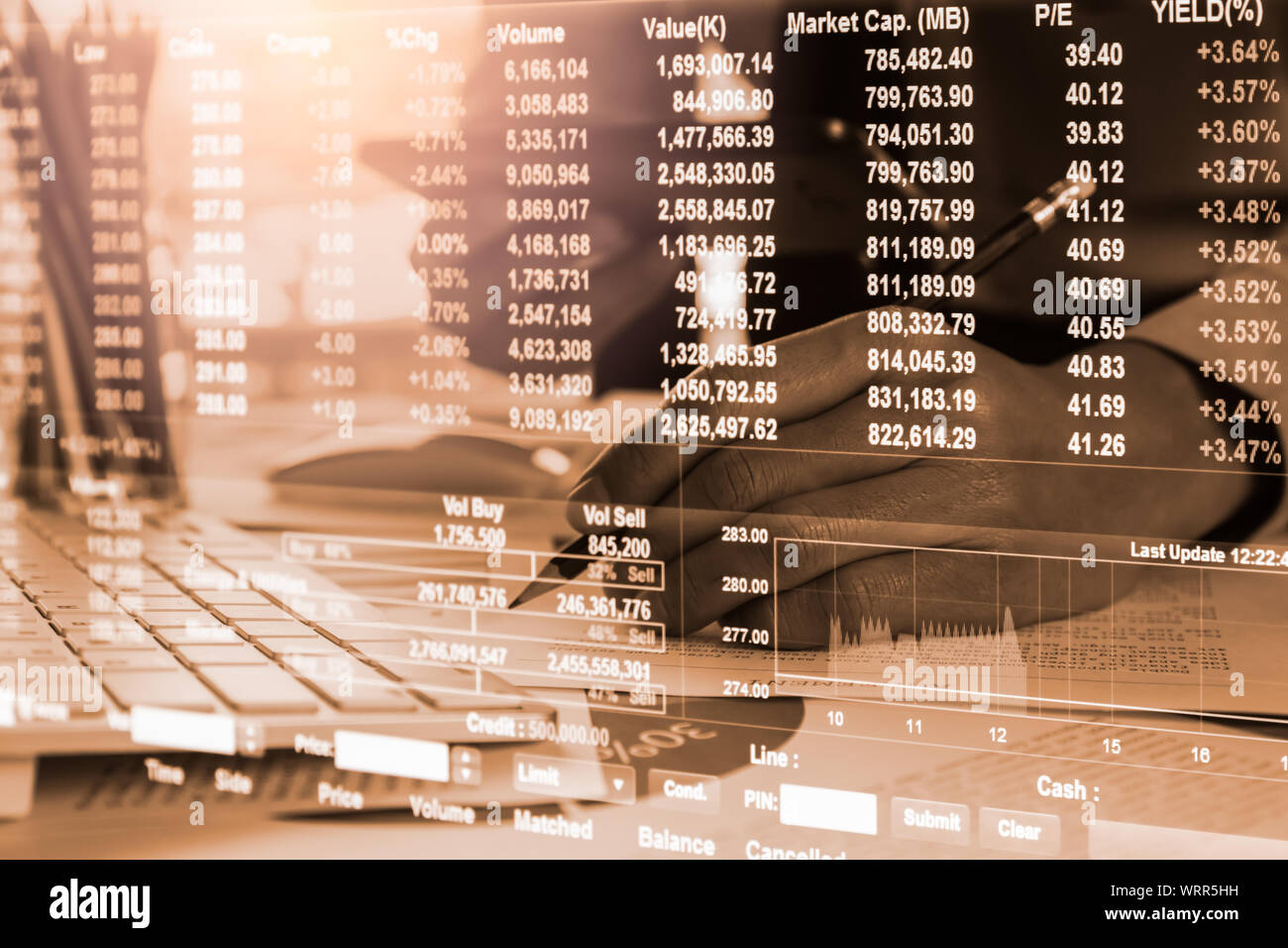 Stock market or forex trading graph and candlestick chart suitable for ...