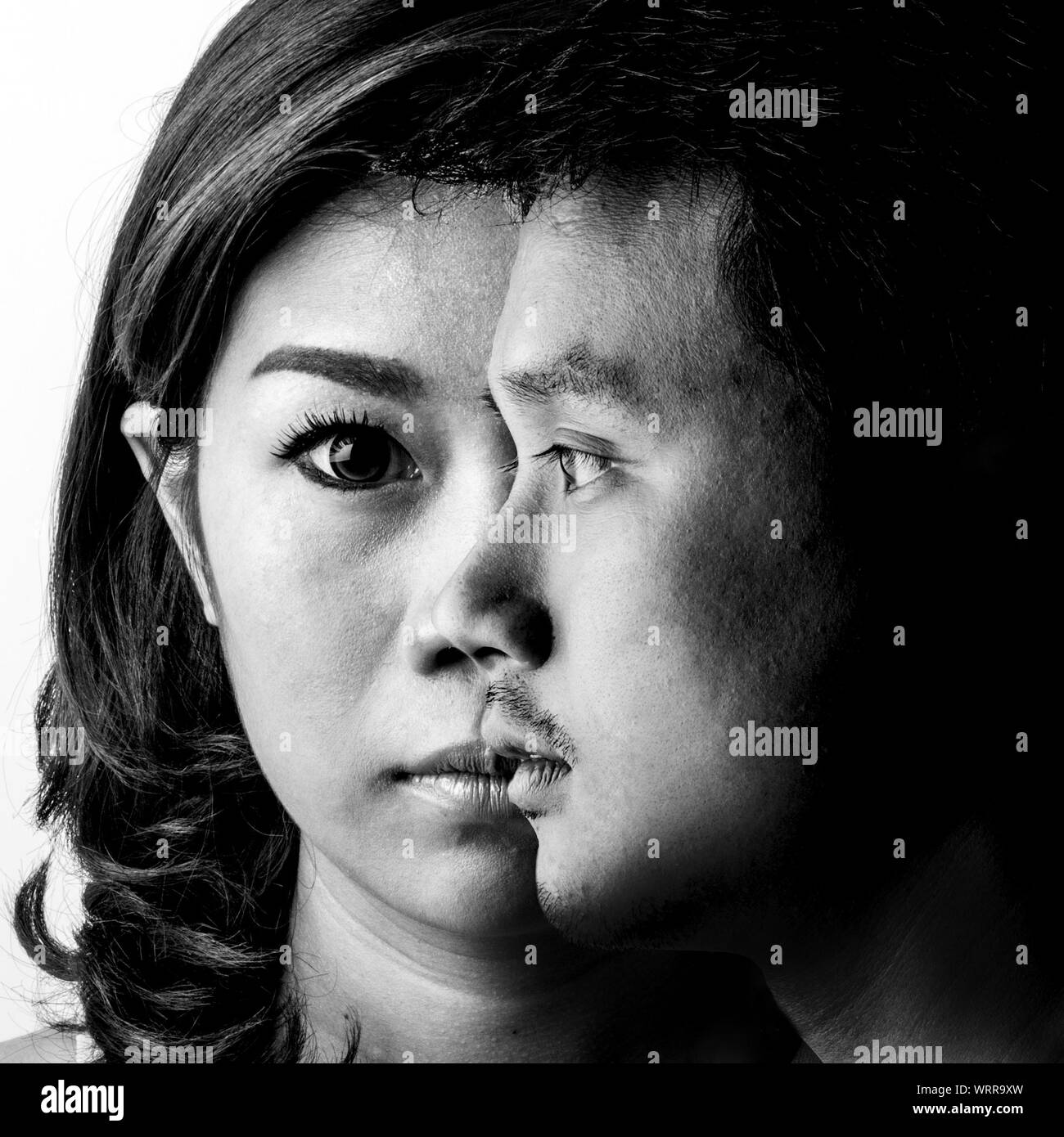 Asian men portrait studio Black and White Stock Photos & Images - Alamy