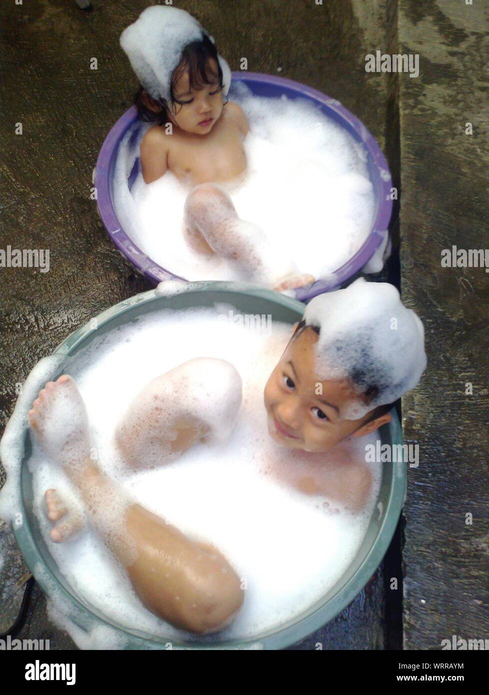 Sister Taking A Bath