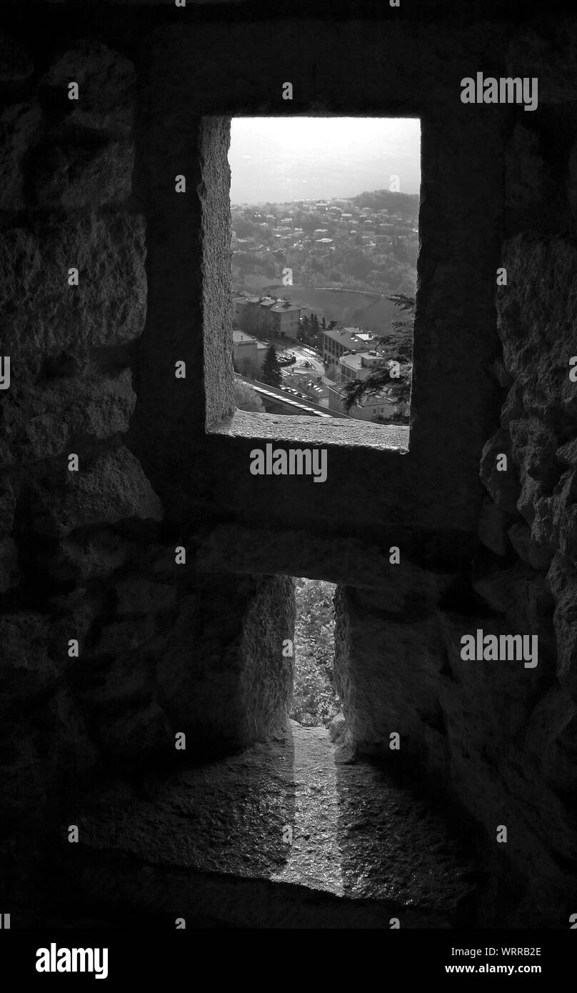 Very small window Black and White Stock Photos & Images - Alamy