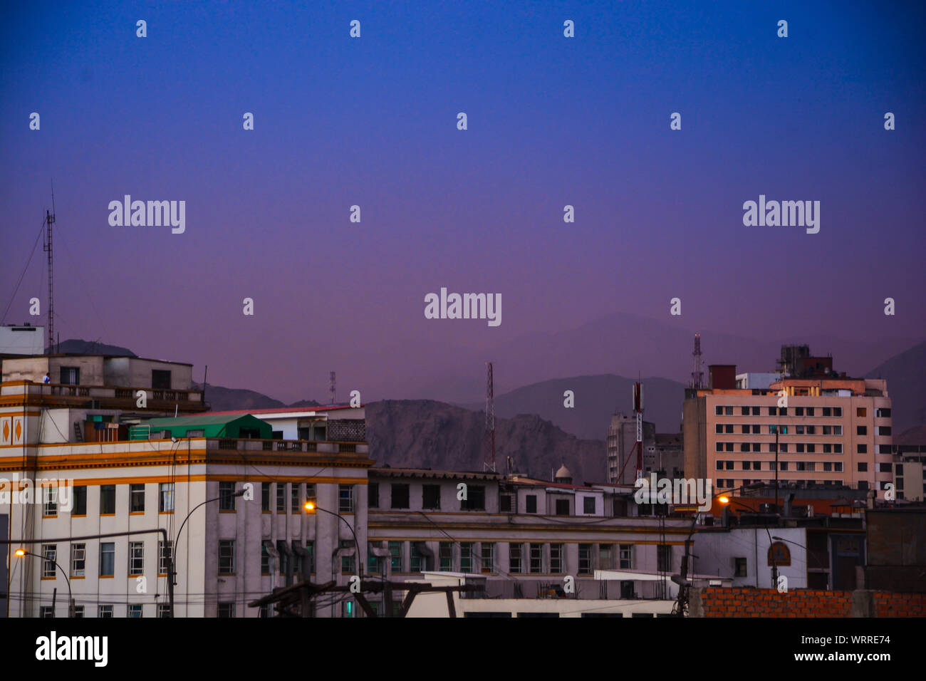 Lima skyline sunset hi-res stock photography and images - Alamy