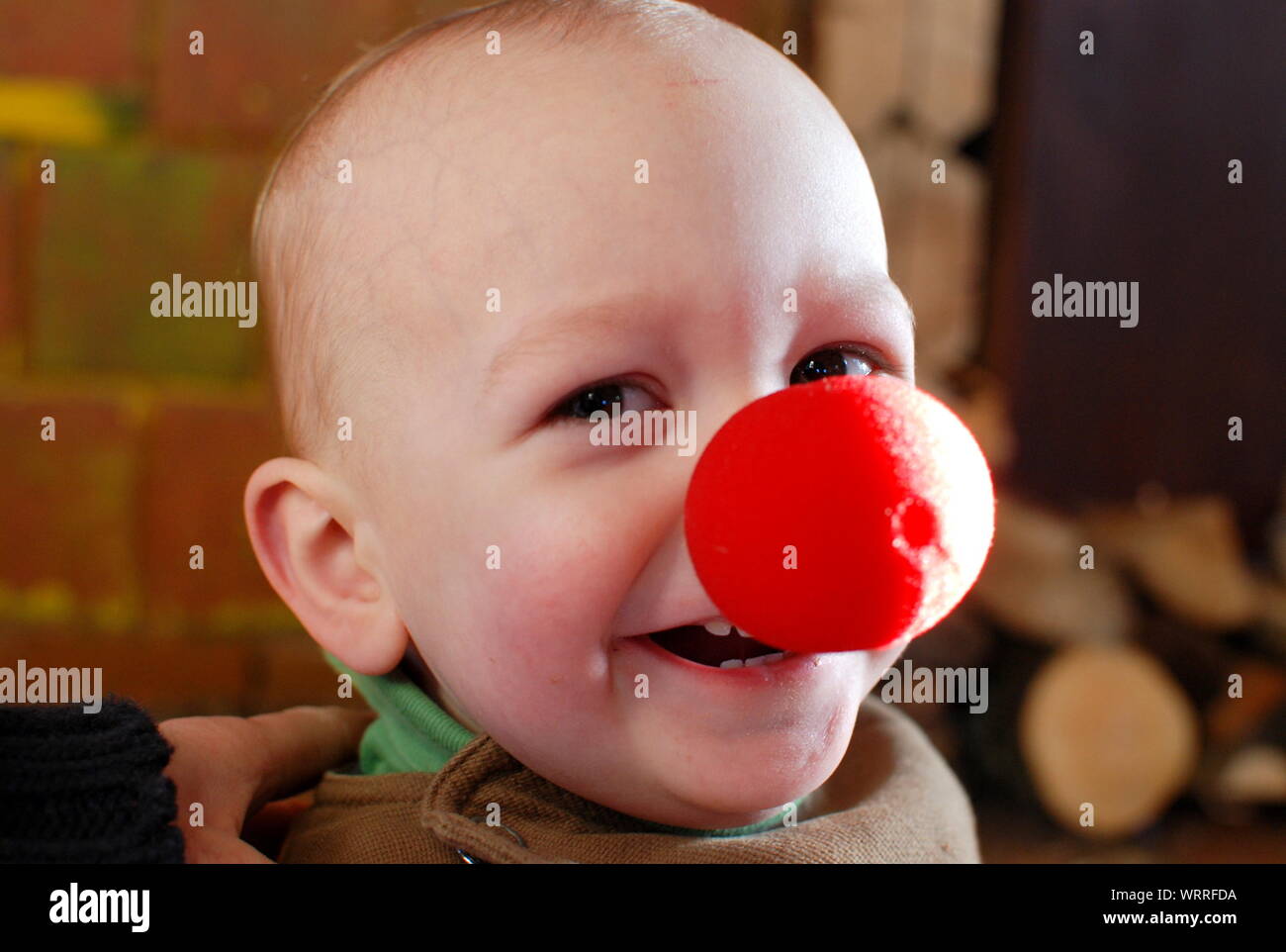 Portrait of a baby boy smiling hi-res stock photography and images - Alamy