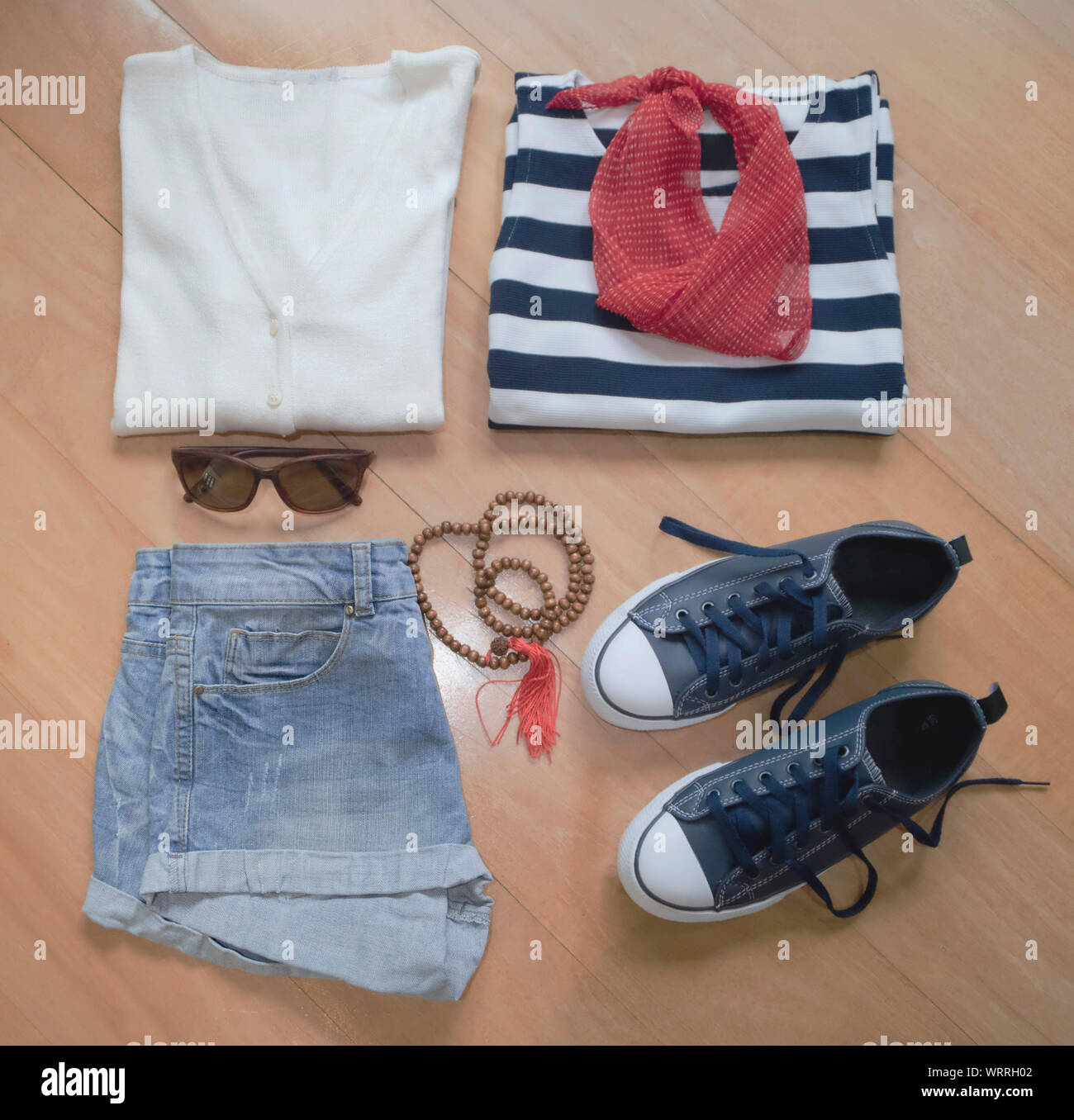 Clothes top view nobody hi-res stock photography and images - Alamy
