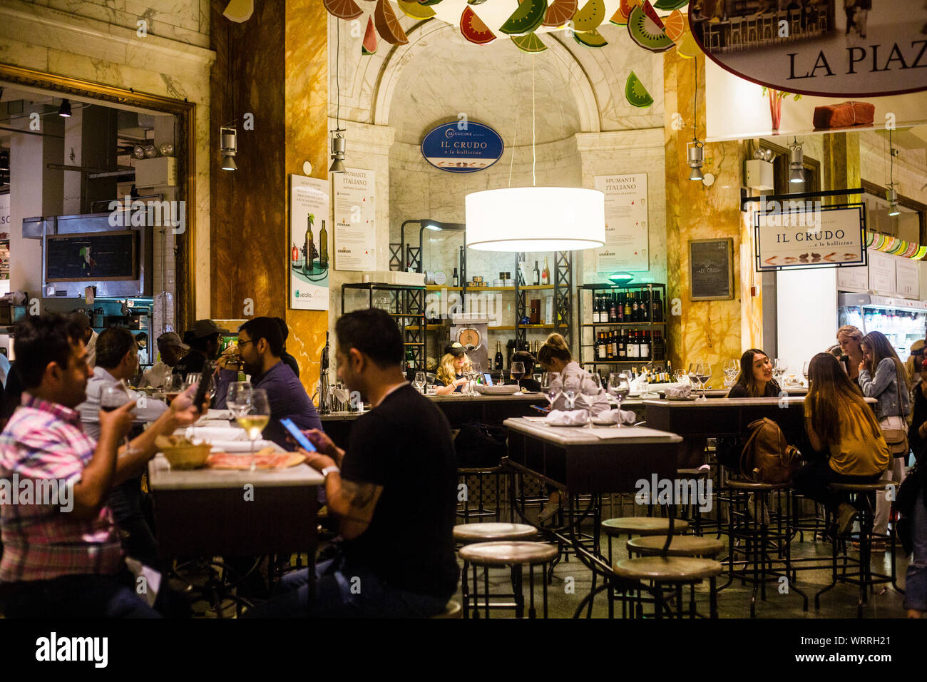 June 8th, 2018: Interior of Eataly NYC Flatiron, Manhattan, New York ...
