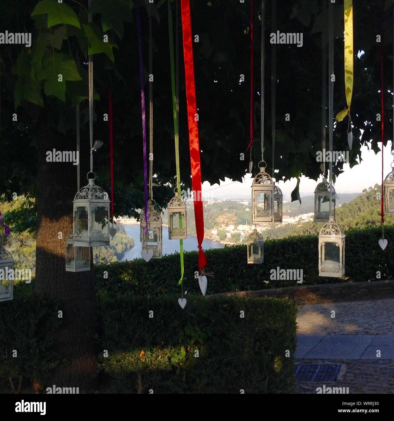 Hanging tree decorations hi-res stock photography and images - Alamy