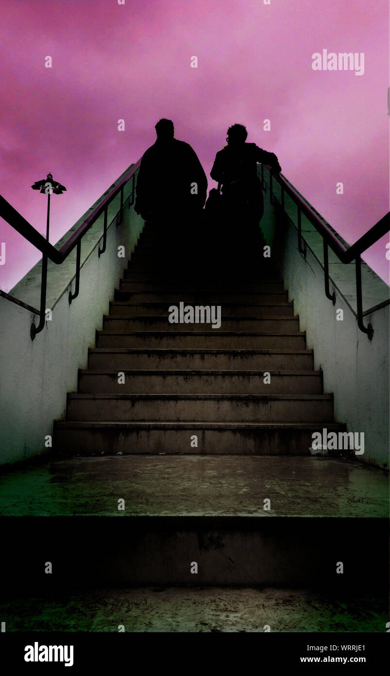 Two stairs hi-res stock photography and images - Alamy