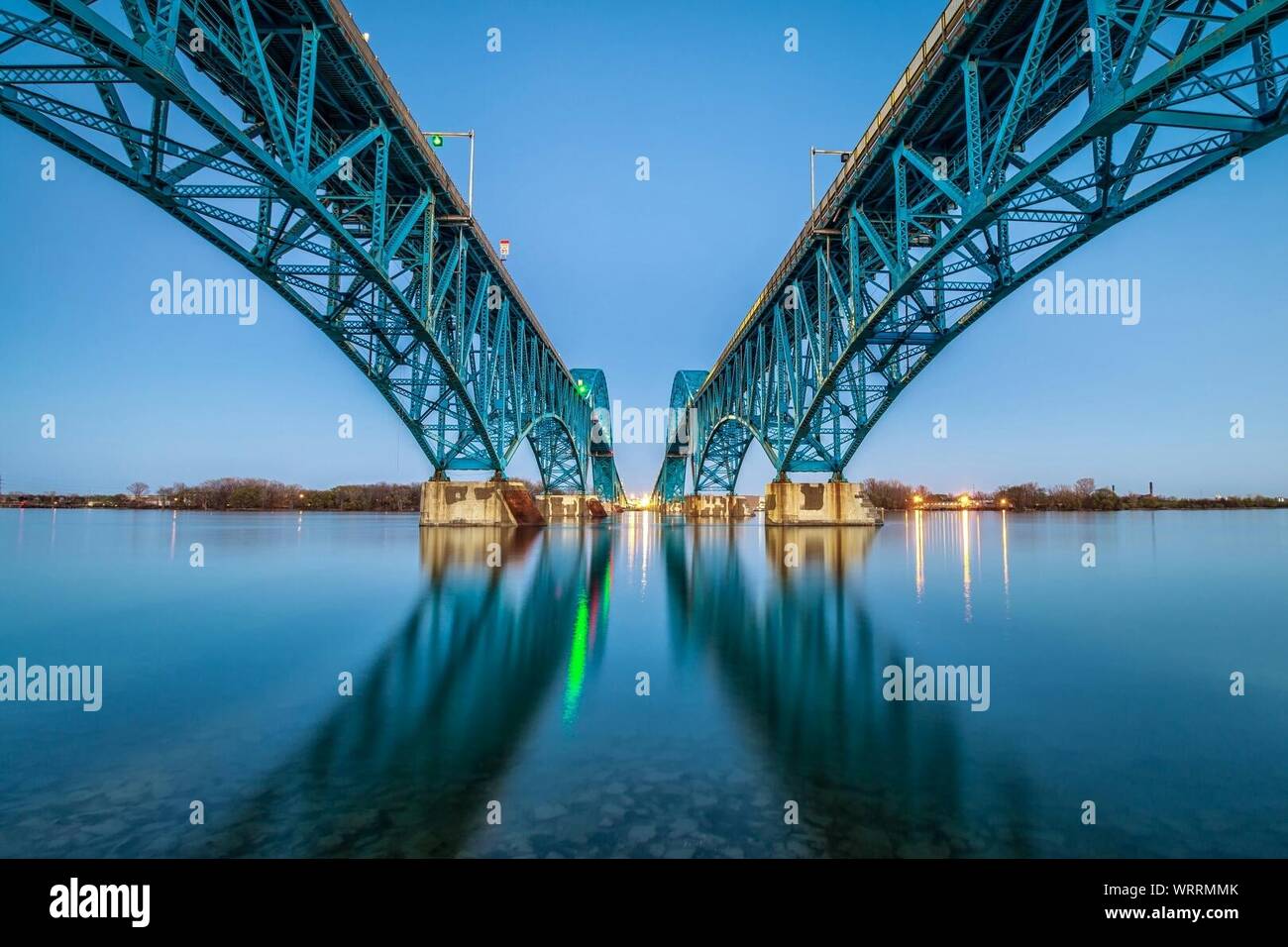 Blue water bridges hi-res stock photography and images - Alamy