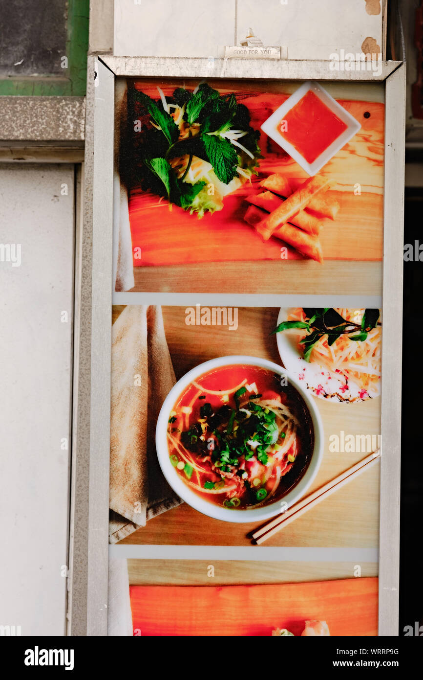 Chinese food posters Stock Photo - Alamy