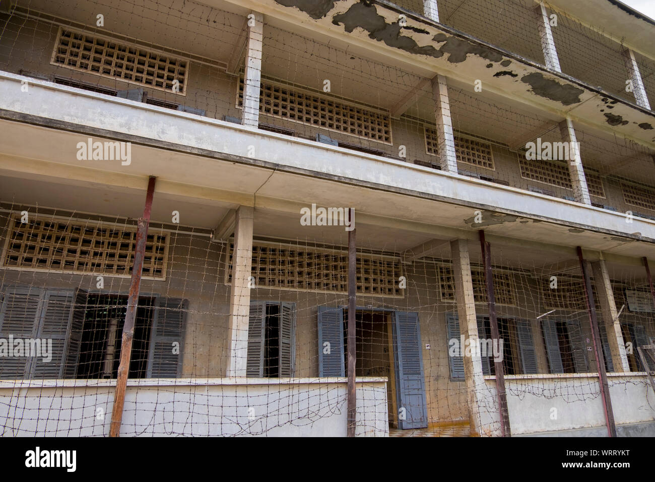 One of the old school buildings at Security Prison 21, SC-21, now Tuol ...