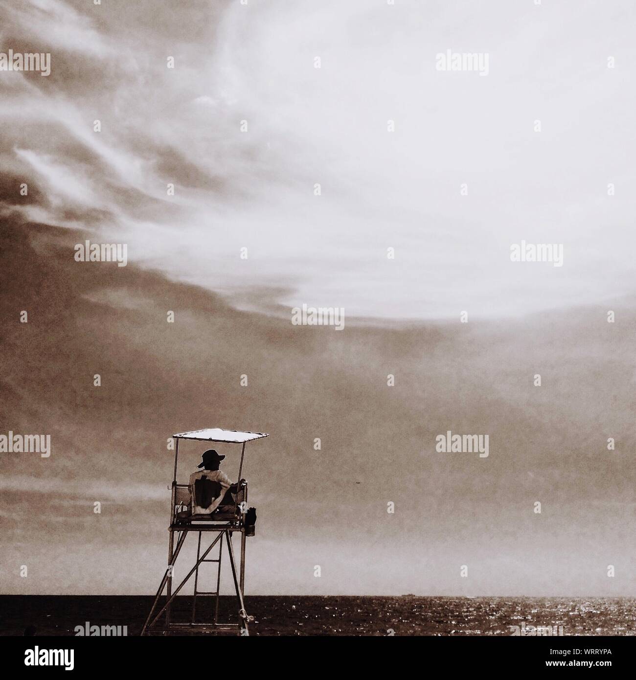 Lifeguard rear view hi-res stock photography and images - Alamy