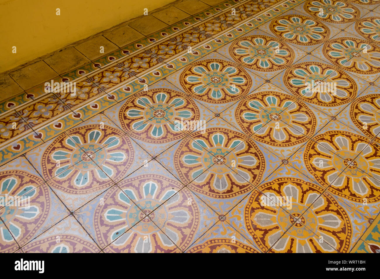 An example of the elaborate, handmade, colorful tile work at the Royal ...