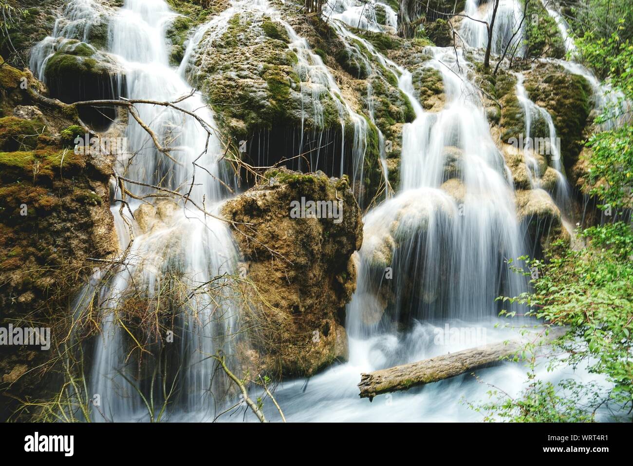 Waterfall with rocks in water hi-res stock photography and images - Alamy