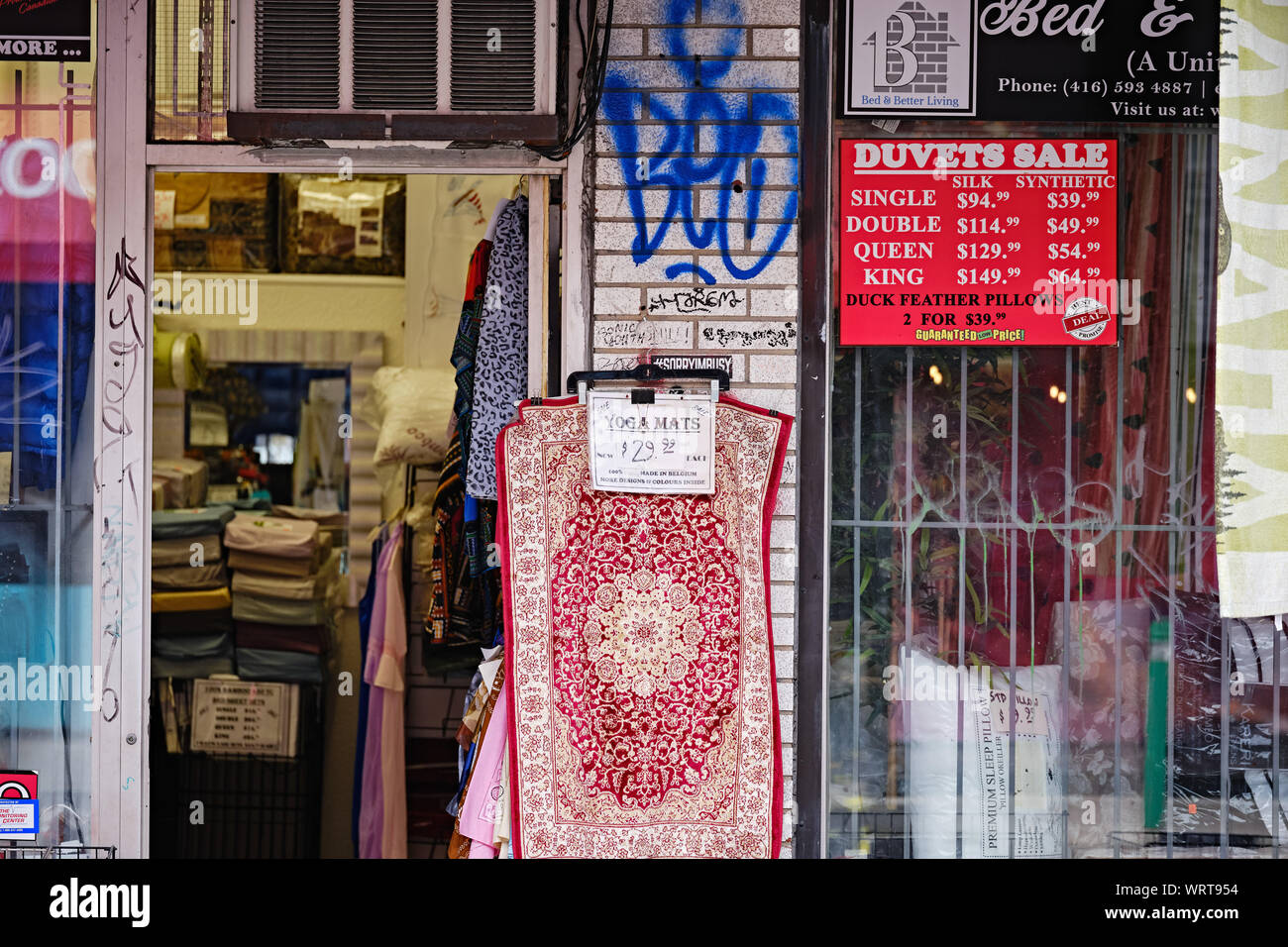 Dry goods on display on Spadina Avenue Stock Photo - Alamy