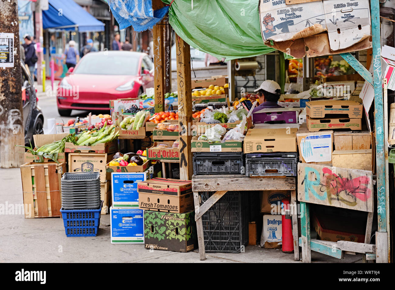 Dry goods on display on Spadina Avenue Stock Photo - Alamy