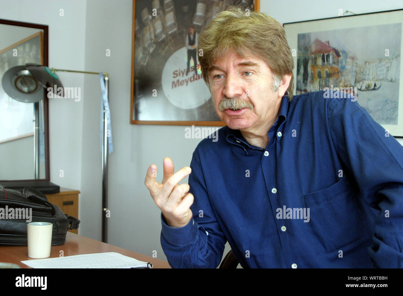 ISTANBUL, TURKEY - NOVEMBER 14: Famous Turkish news server, journalist ...