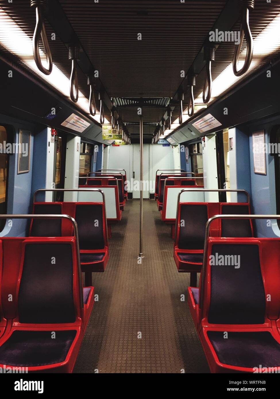 Empty train interior hi-res stock photography and images - Alamy