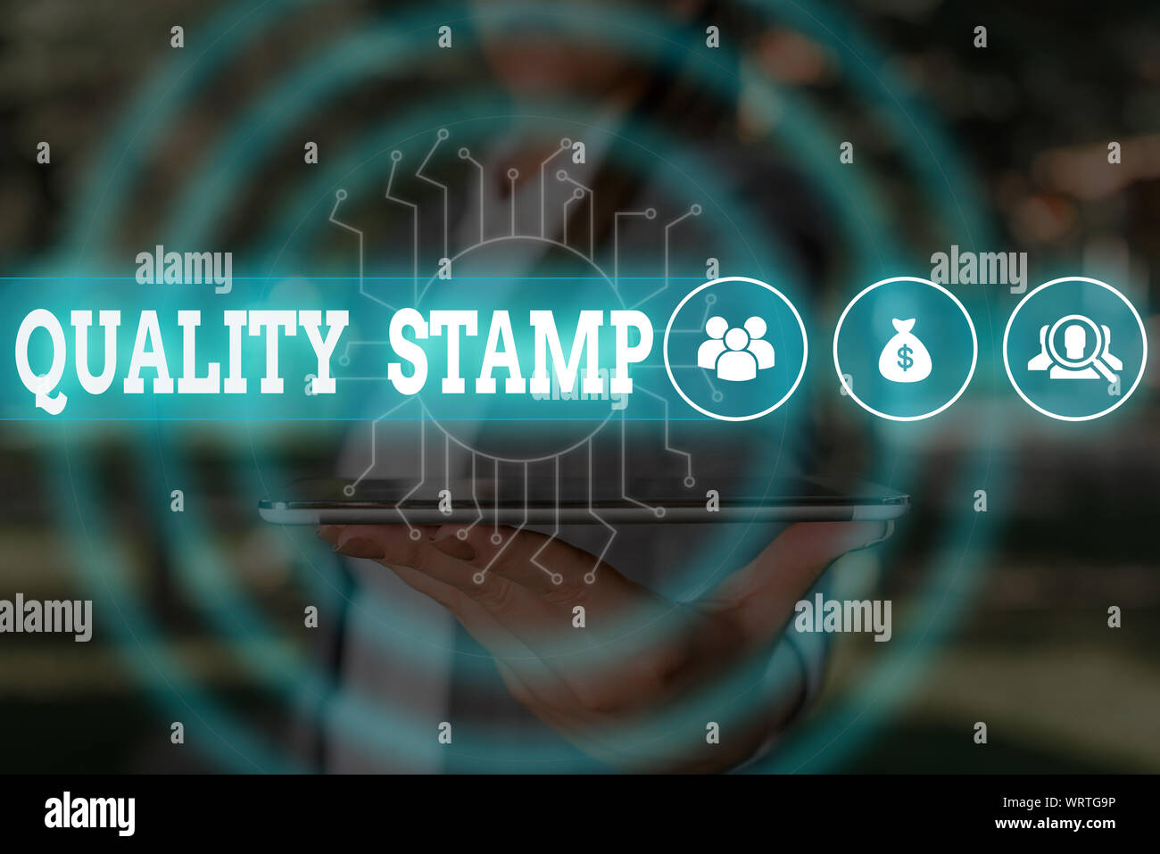 Word writing text Quality Stamp. Business photo showcasing Seal of ...