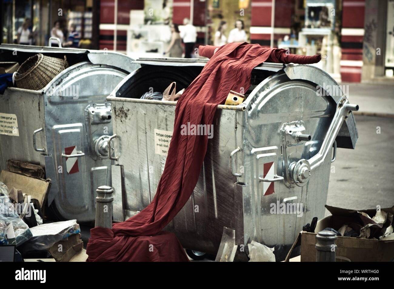 Street Trash Containers