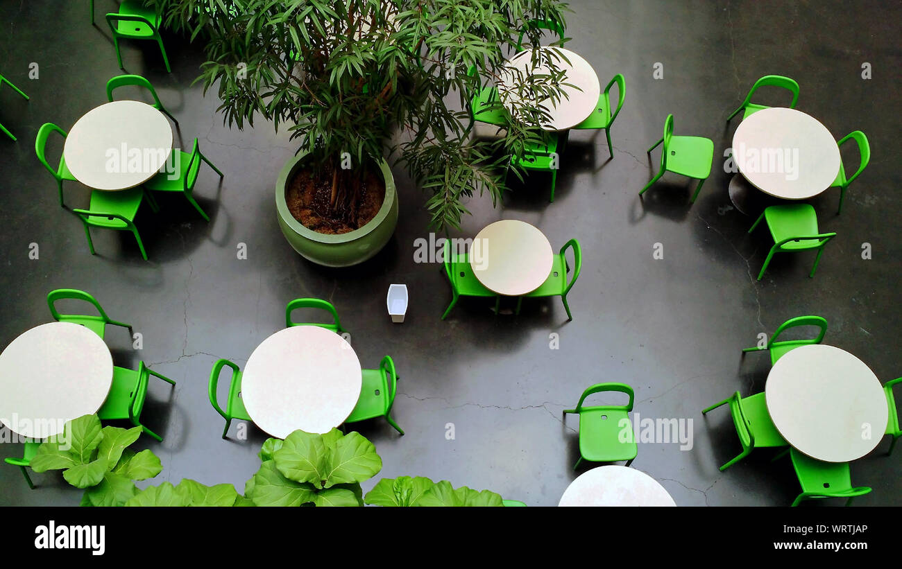 People seating high angle hi-res stock photography and images - Alamy