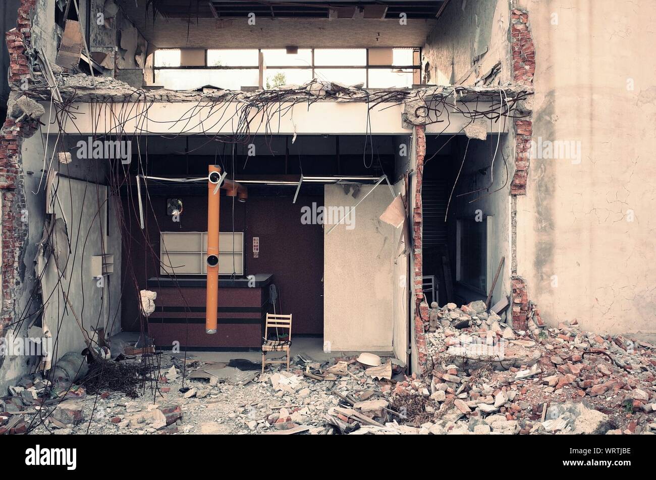 Emergencies and disasters destruction damaged ruined architecture ...