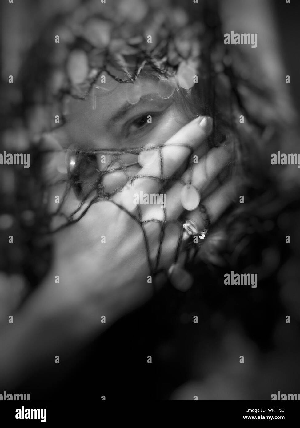 Woman netting covering face hi-res stock photography and images - Alamy