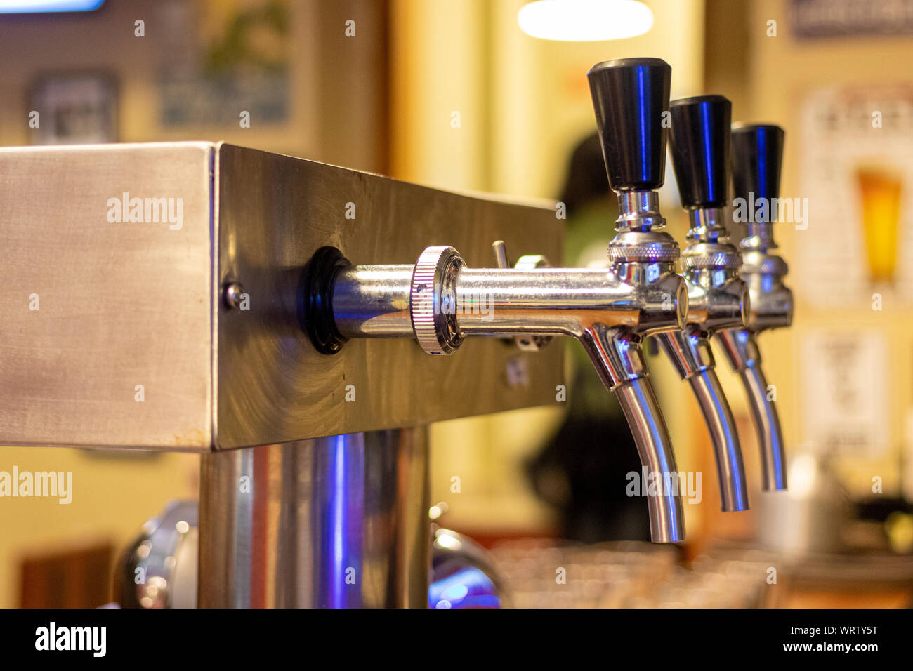 Beer tap bar counter High Resolution Stock Photography and Images - Alamy