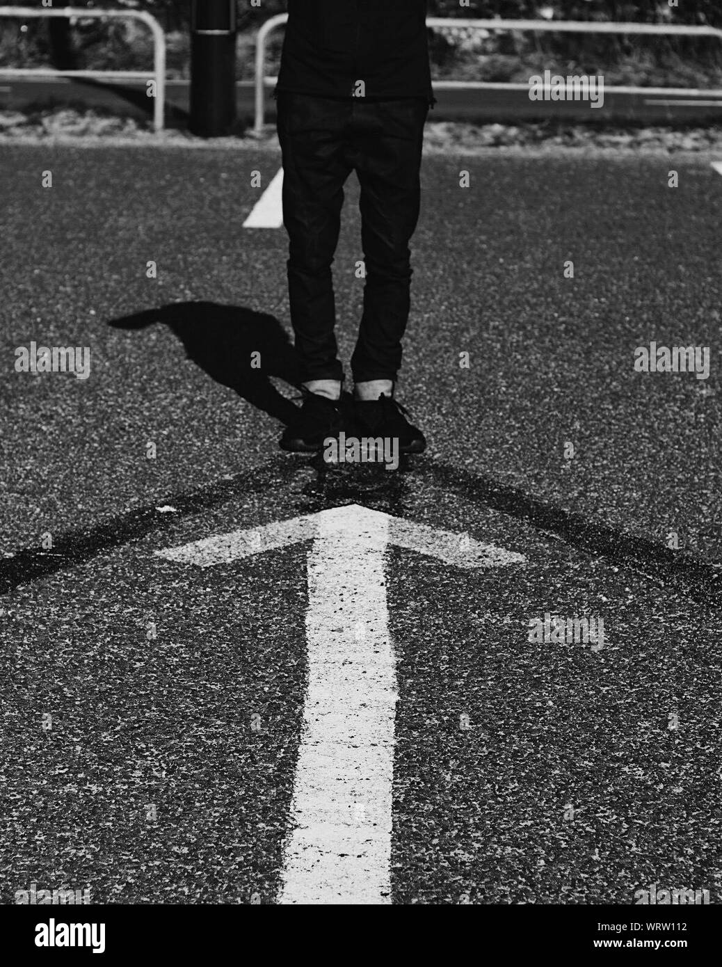 Man With Arrow Sign High Resolution Stock Photography and Images - Alamy