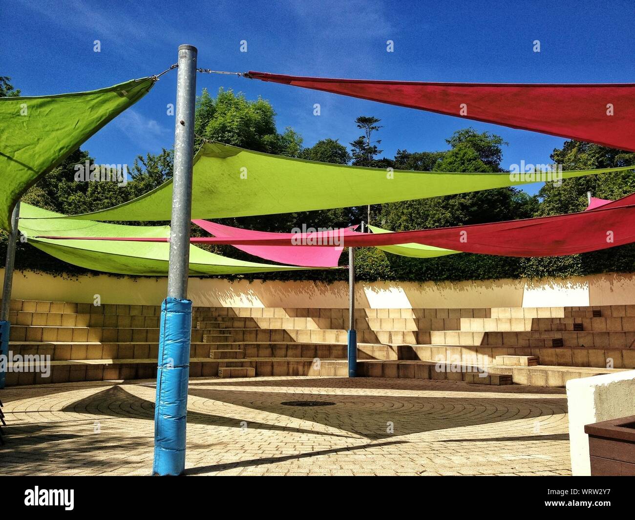 Empty Stand Against Trees Stock Photo - Alamy