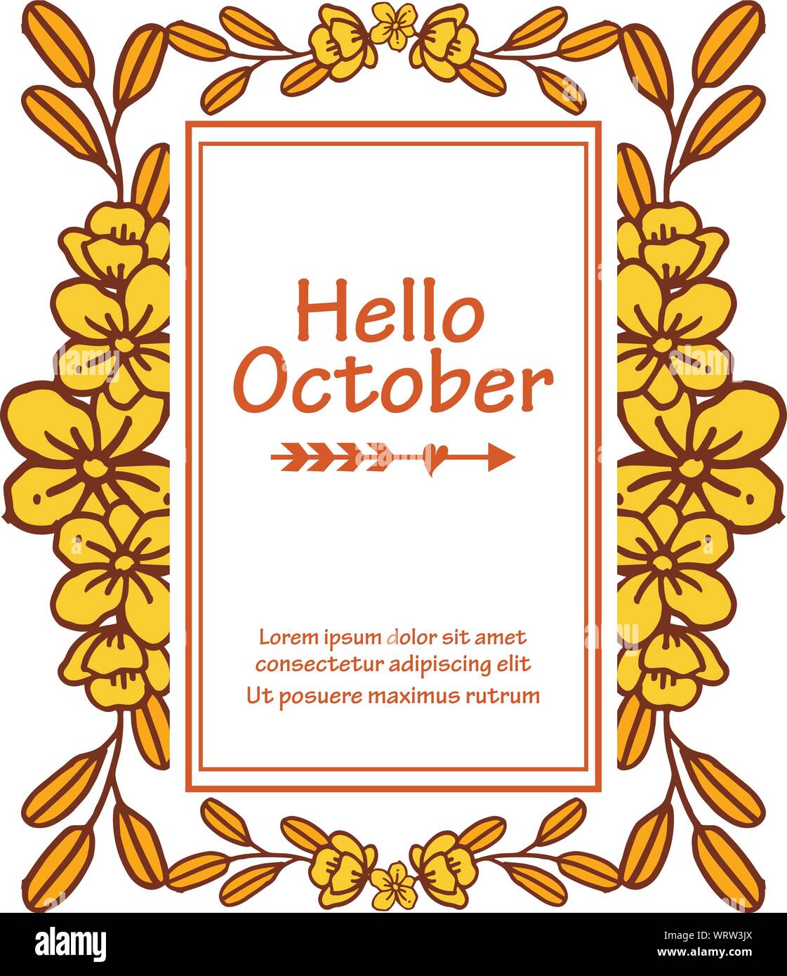 Elegant seamless background floral frame, for element design of card ...