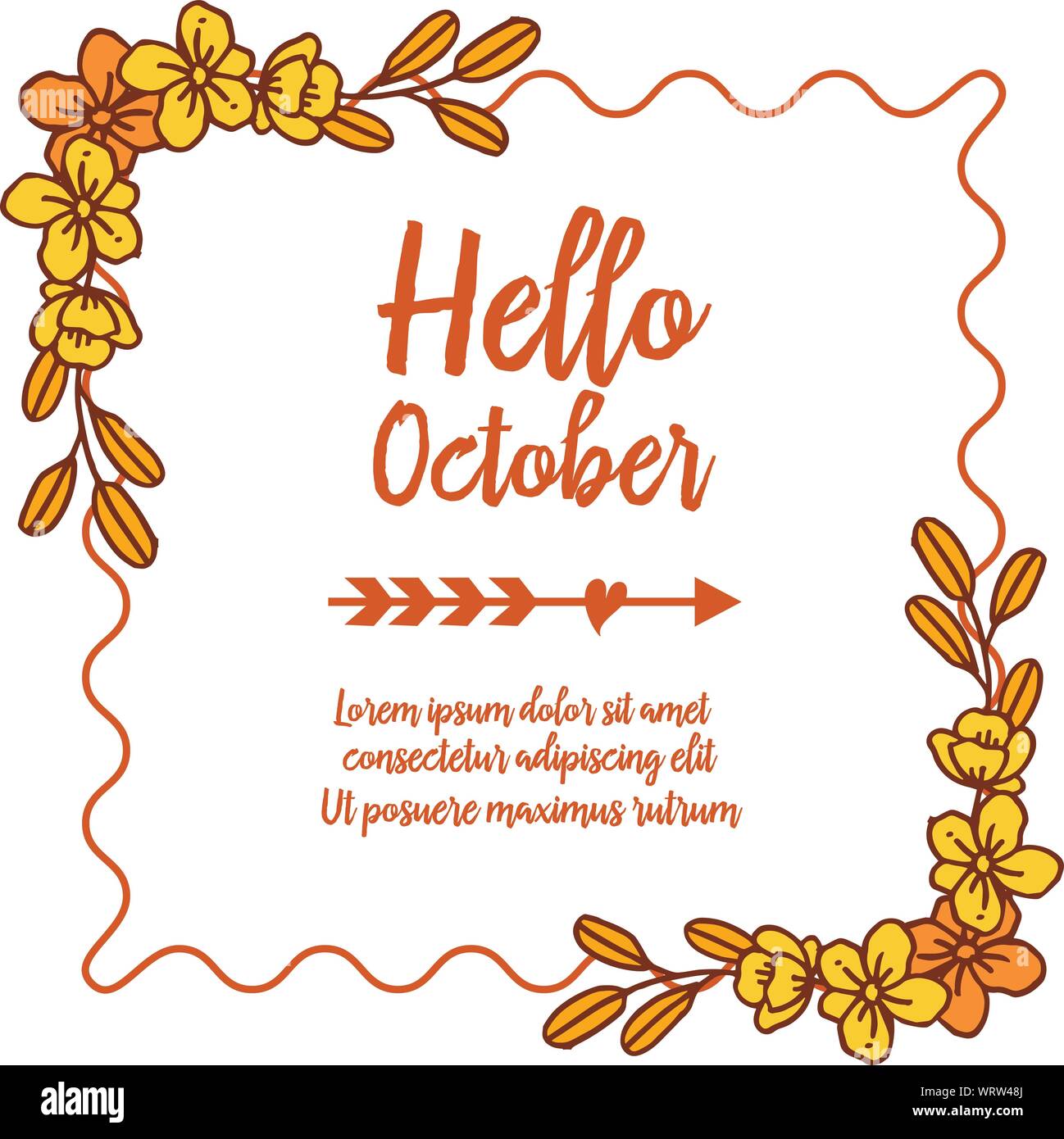 Elegant seamless background floral frame, for element design of card ...