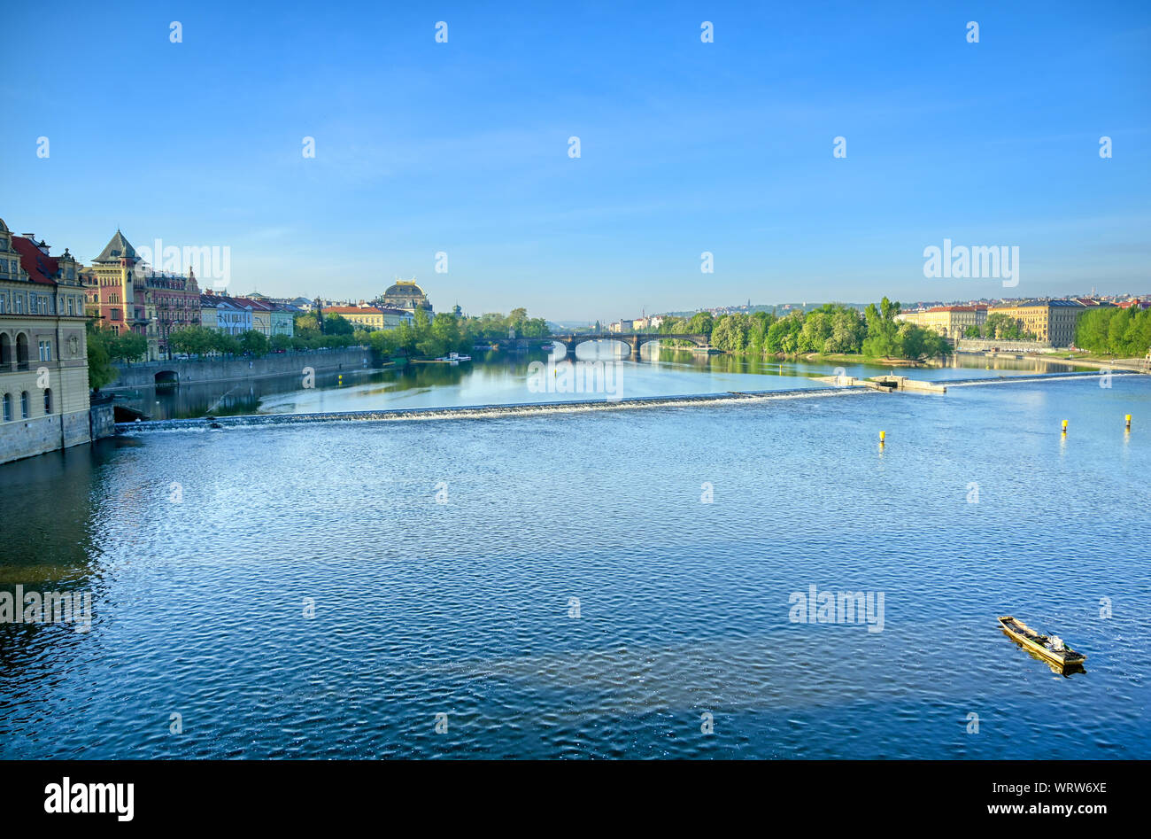 Medieval town along vltava river hi-res stock photography and images ...
