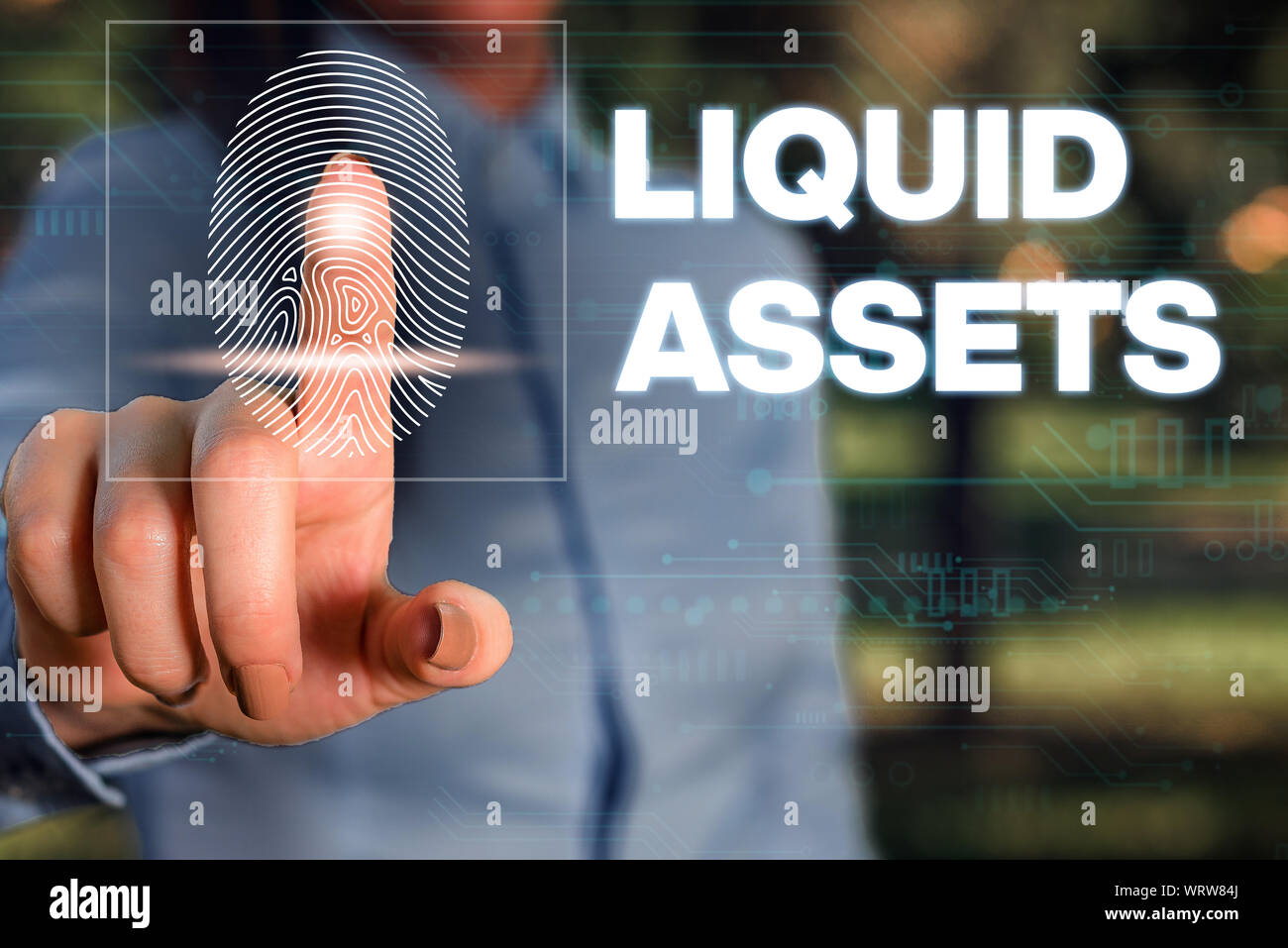 Handwriting text writing Liquid Assets. Conceptual photo Cash and Bank ...