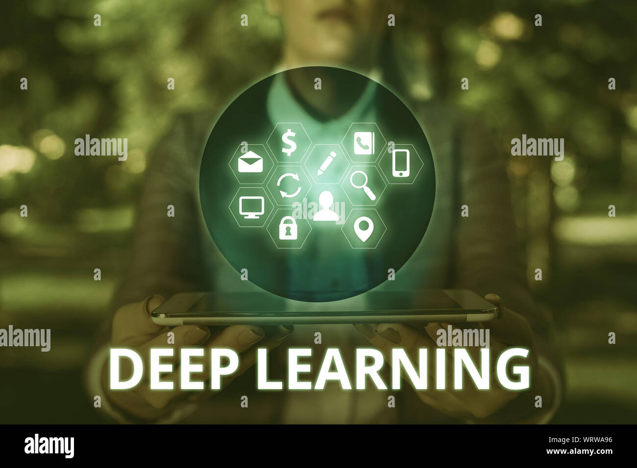 Text sign showing Deep Learning. Business photo text Hierarchical ...