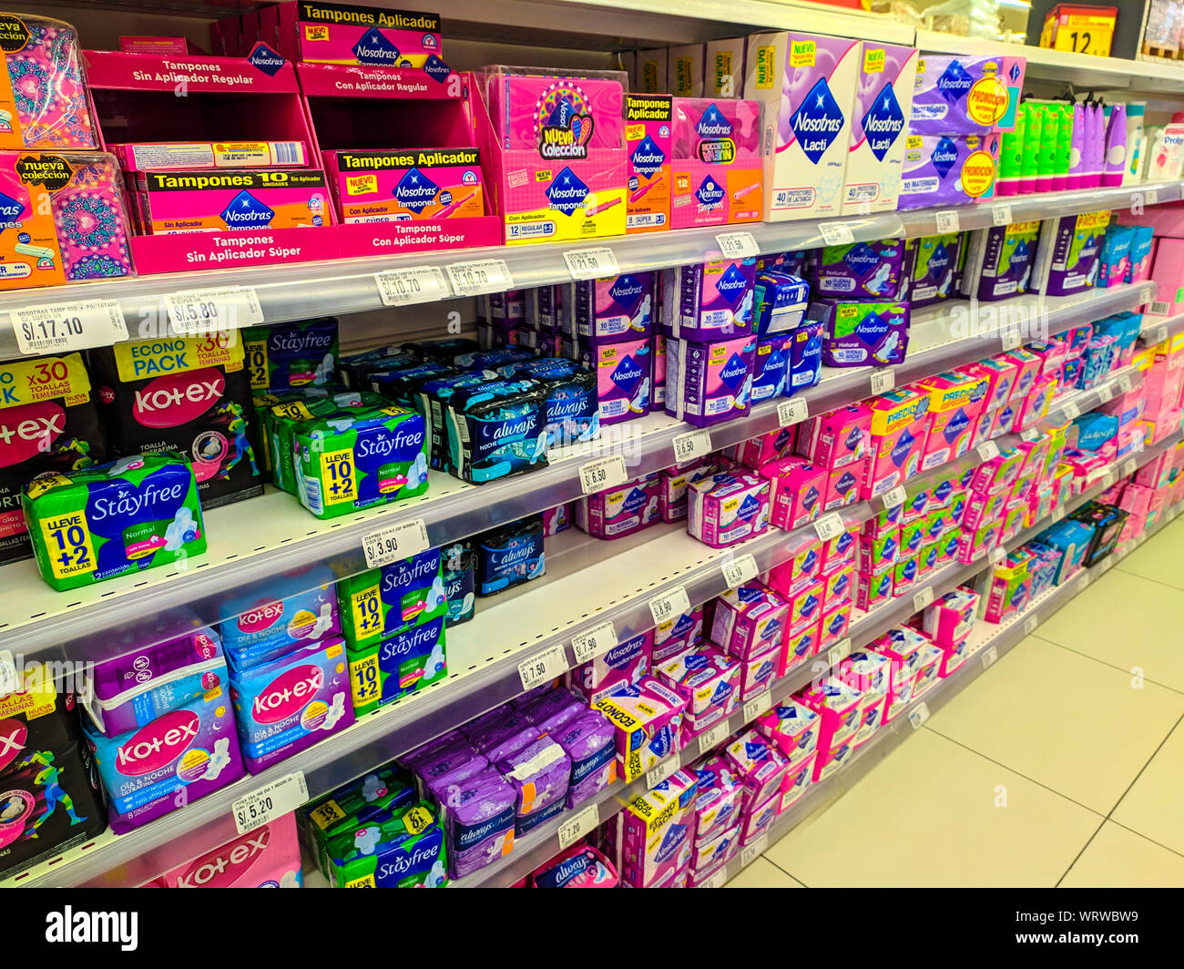 Plaza Vea supermarket on ot the biggest in Lima Peru Stock Photo - Alamy