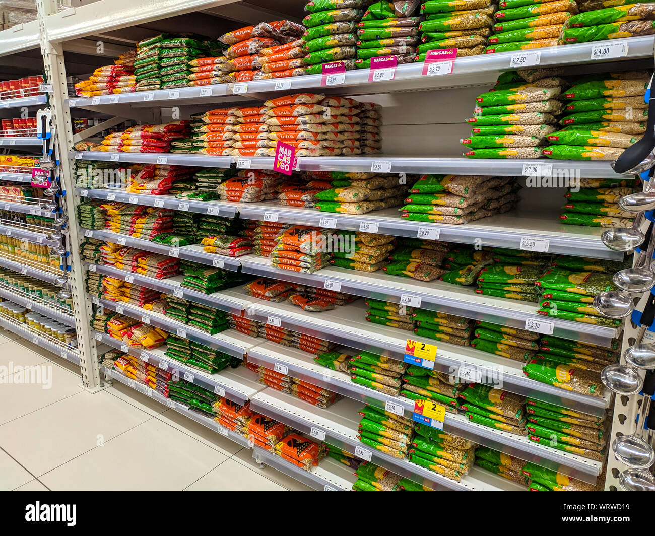 Plaza Vea supermarket on ot the biggest in Lima Peru Stock Photo - Alamy