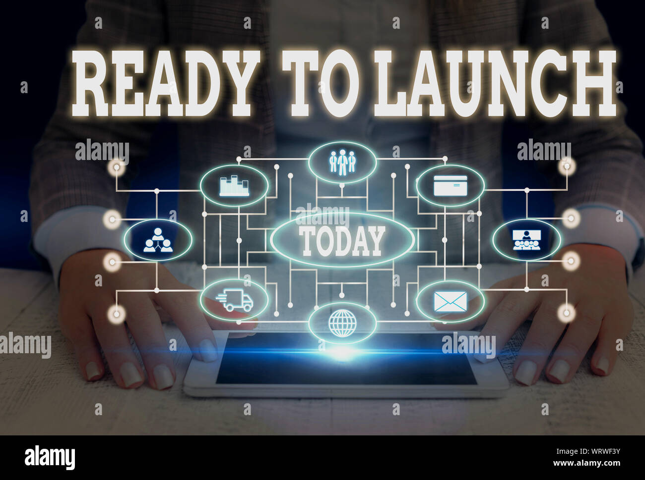 Writing note showing Ready To Launch. Business concept for an event to ...